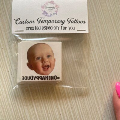 Temporary Tattoos Custom, Custom Tattoos, Custom Face Tattoos, Photo ...