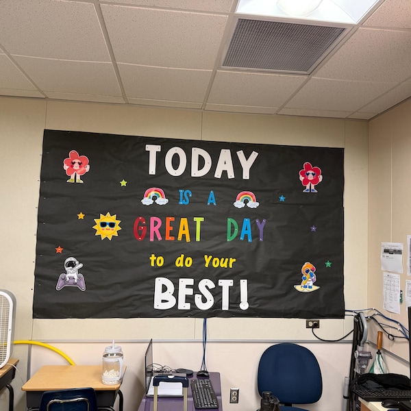 Bright Bunch Bulletin Board Kit: Back to School Door Decoration - Etsy