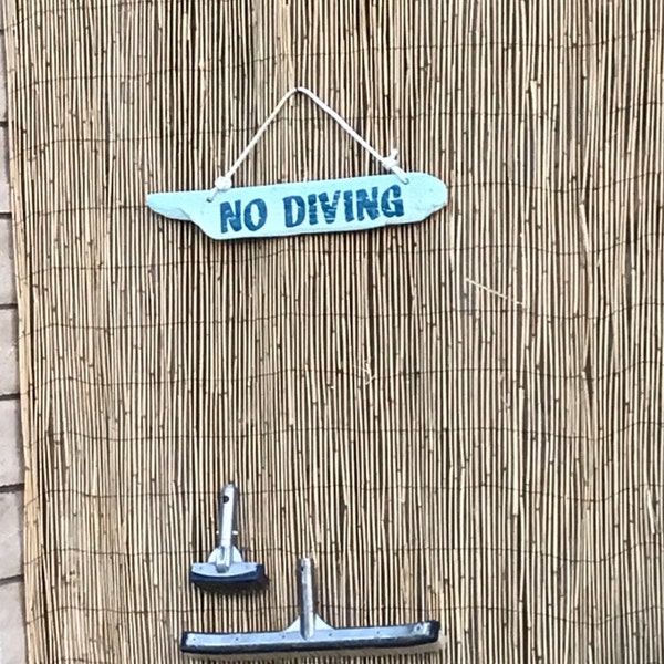 No Diving Sign, Swimming Pool, Cottage, Beach, Lake Metal Sign 9 X 12 ...