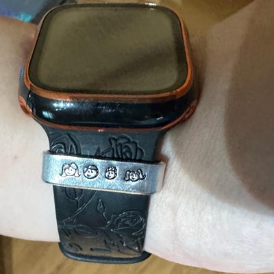 Smart Watch Charms, Personalized Gift, Custom Name, Watch Band Slide ...