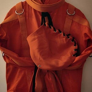 Orange Prison Straitjacket Fully Functional Straitjacket Costume for ...