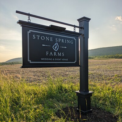 Custom Estate Signage Painted Wood Sign Storefront Signage Business ...