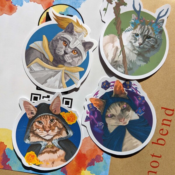 Dungeons and Dragons Animal Party D&D Class Stickers With a Fun Twist ...