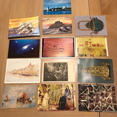 Wedding Postcards Vintage Postcard Guestbook Blank Postcards Save the ...