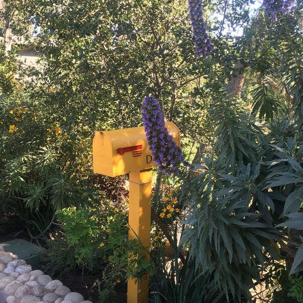 American Flag Mailbox in 3 Sizes, Custom Mailbox, Painted Mailbox Red ...