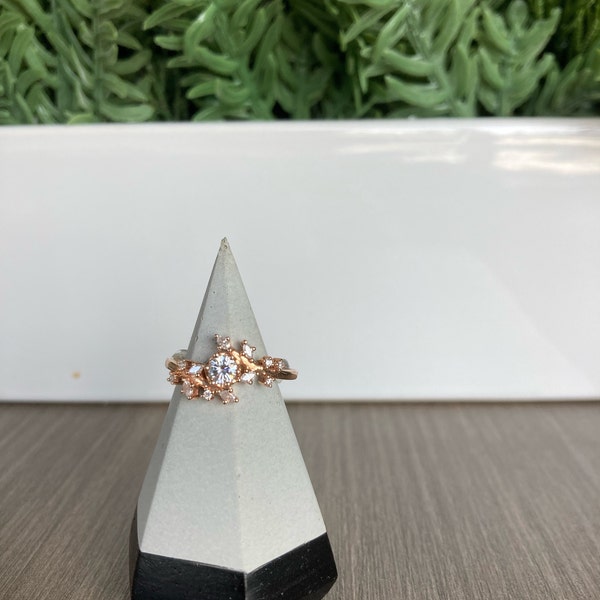Concrete Ring Cone, Ring Holder, Geometric Ring Cone, Ring Cone, Ring ...