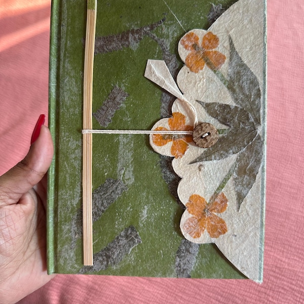 Handmade Floral Journal | Beautiful Notebook | Handmade Paper Notebook ...