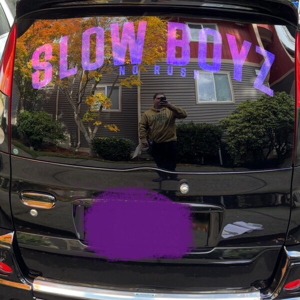 Slow Boyz - No Rush V1 Windshield Rear Window Decal Car Sticker Banner ...
