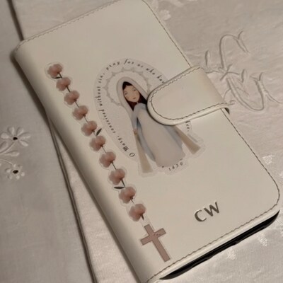 Auspice Maria Sticker, Catholic Sticker, Virgin Mary, Ave Maria CLEAR ...