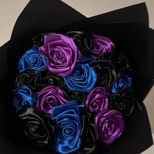 Sage Green & Cream Ribbon Bouquet | 12 Count| Green Ramo| Ramo Buchon ...