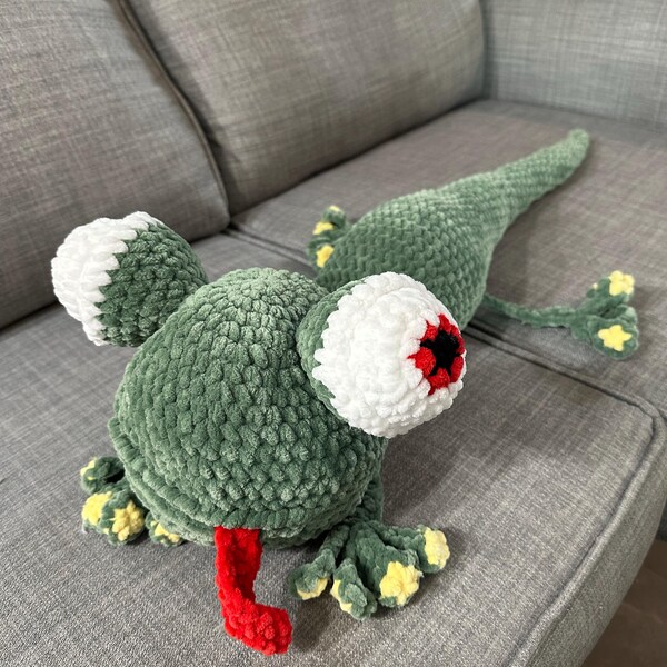 Lizard Crochet Door Stop Pattern: No-sew Amigurumi Home Decor, Easy ...