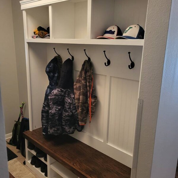 Mudroom Locker | Hall Tree | Entryway Bench | Farmhouse Hall Tree ...
