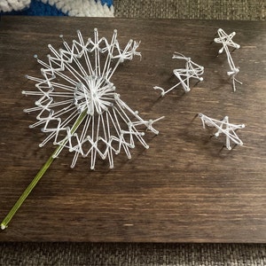 Dandelion String Art Kit DIY Kit Includes All Craft Supplies Dandelion ...