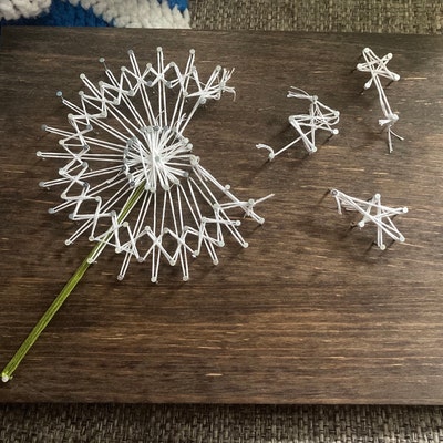 Dandelion String Art Kit DIY Kit Includes All Craft Supplies Dandelion ...