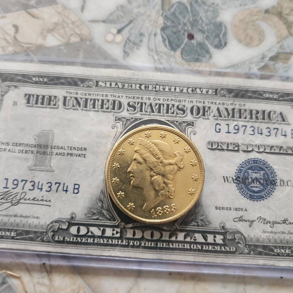 1883-CC Twenty Dollar Liberty Double Eagle Gold Plated Coin ...