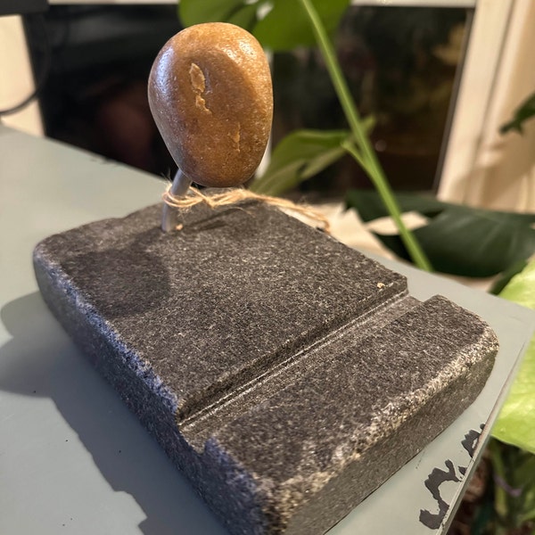 Hold the Phone Natural Stone Phone and Tablet Holder - Etsy