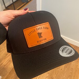 Custom Leather Patch Hats Retro Classics Trucker Snapback | Etsy