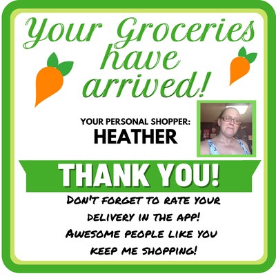 Shopperthank You Card for Customer Orders Printable Custom - Etsy