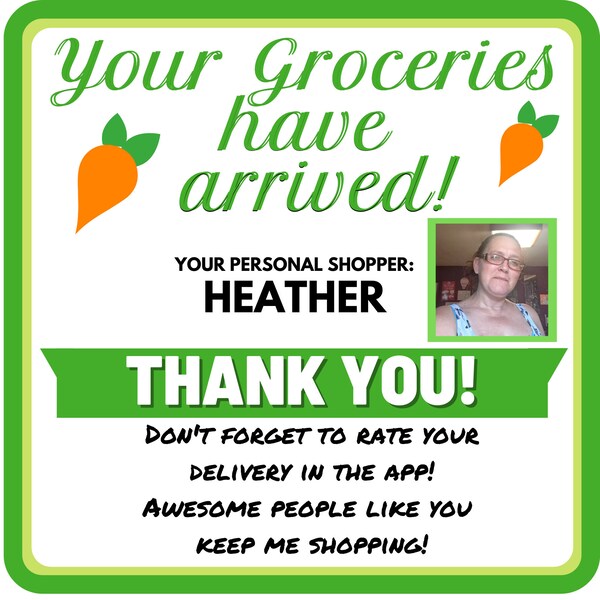 Sudster Thank You Card for Customer, Thank You Note, Delivery Driver ...