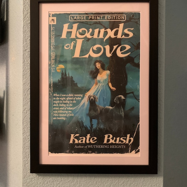 Kate Bush "hounds of Love" 1970s Gothic Romance Novel Mashup Art Print ...