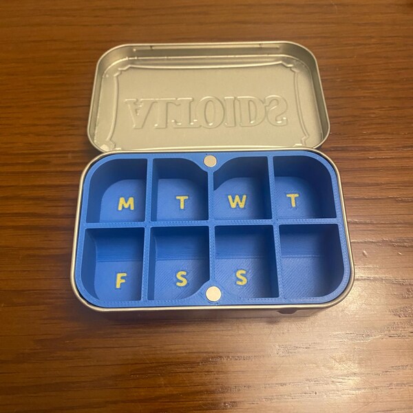 Altoids Tin Pill Storage Insert - Ingenious Design for Organized ...