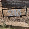 Personalized Metal Address Sign, Modern Address Sign, Realtor Gift Idea ...