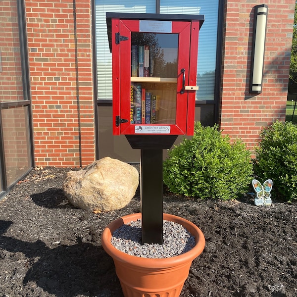 LITTLE FREE LIBRARY® Two Story Kit With Official Charter Sign & World ...