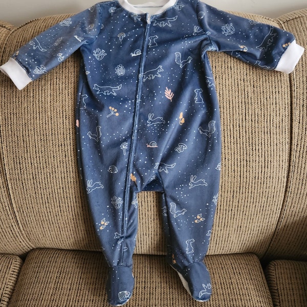 MATEI Footie One Piece Jumpsuit Pattern, Baby Onesie Pdf Pattern ...
