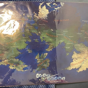 Map of Gaia - FFVII - Classic Game Maps - Etsy