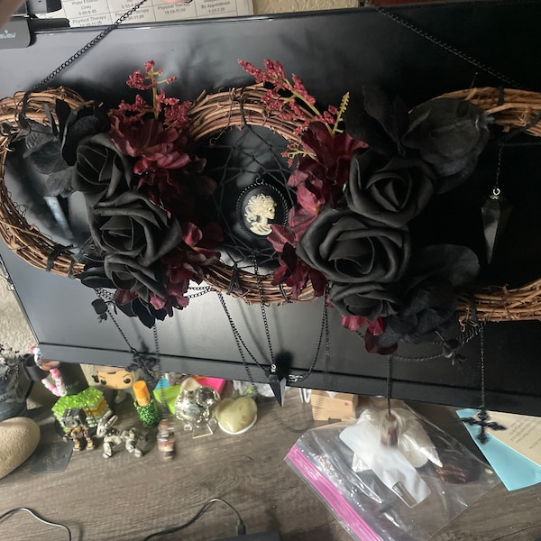 Pastel Goth Floral Skeleton Torso With Amethyst Clusters - Etsy