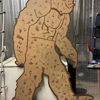 5 6 7 8 9 10ft Life Size Bigfoot Walking Pattern, Sasquatch Silhouette ...