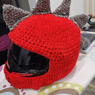 PATTERN Motorcycle Crochet Bear Helmet Cover M - Etsy