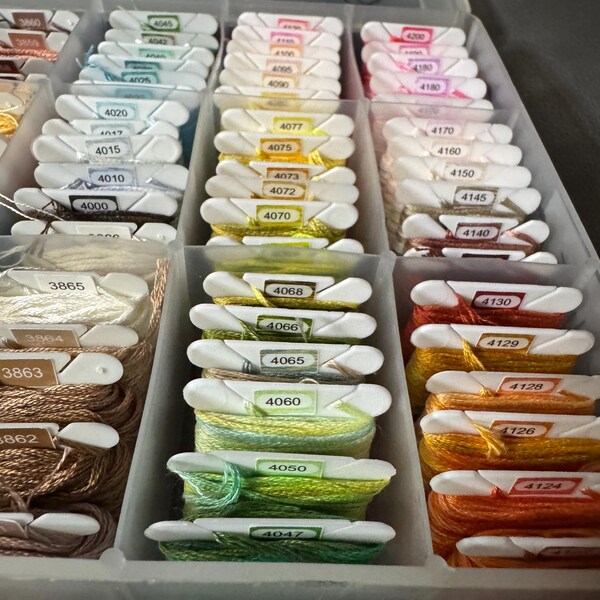 DMC Color Stickers for Bobbins, Embroidery Bobbin, Gift for Her ...