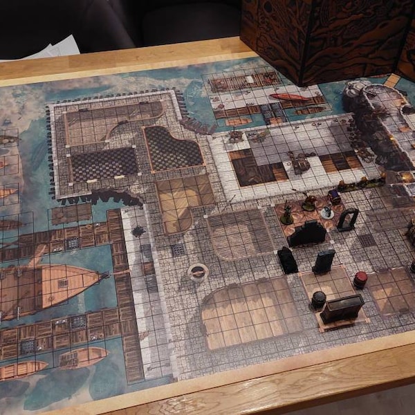 Heroquest Mat - Playmat Custom, Dnd Battle Map for Tabletop Gaming ...