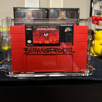 Nintendo SNES Game Cartridge Protective Display Case Super Nintendo ...