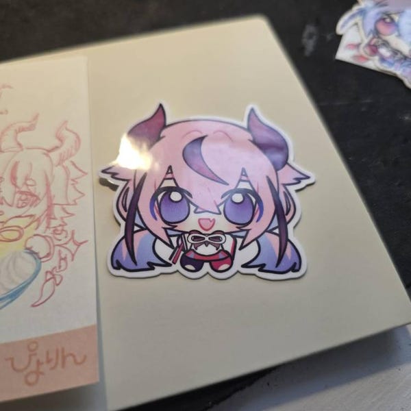 Alien Kasane Teto Sticker Chibi Gnarp Gnarp Ver. - Etsy