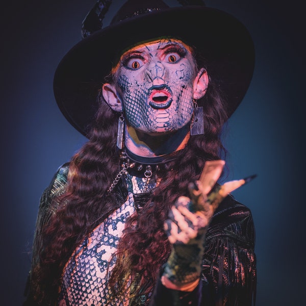 Snake Scales/reptile Forehead, Cheeks and Chin Prosthetic, SFX Makeup ...