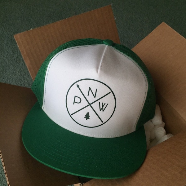 PNW Pride Trucker Hat: Pacific Northwest Snapback Cap - Etsy