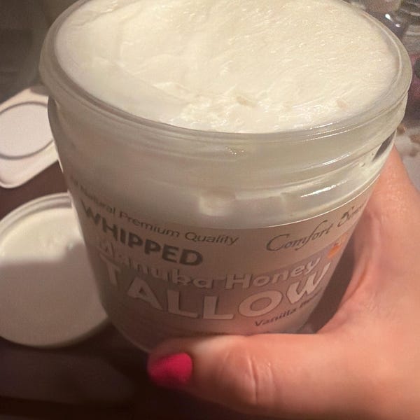 Whipped Bison Tallow With 850+MGO Manuka Honey, Whipped Tallow, Grass ...