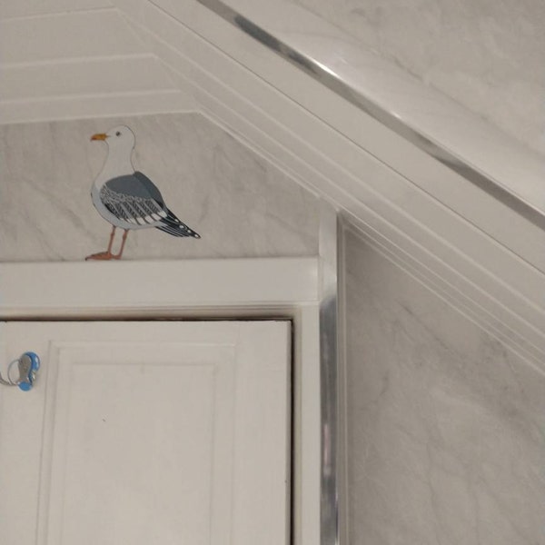 Song Thrush Wall Decal, Bird Wall Sticker, Bird Decal, Bird Decor, Bird ...