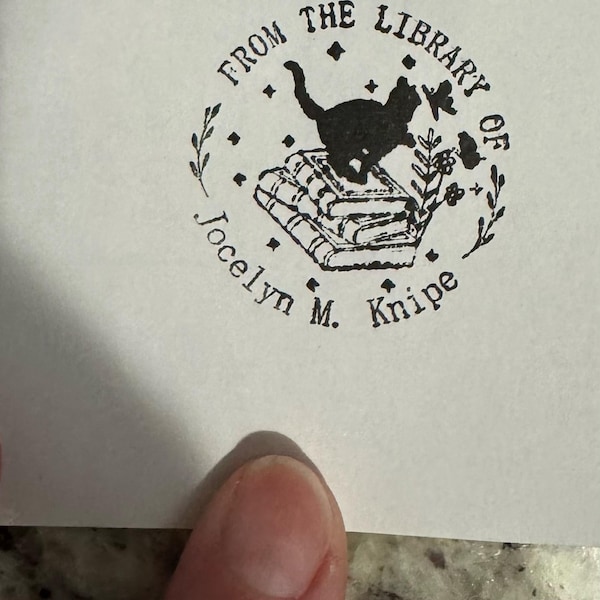 From the Library of Stamp, Library Stamp , Personalized Book Stamp ...