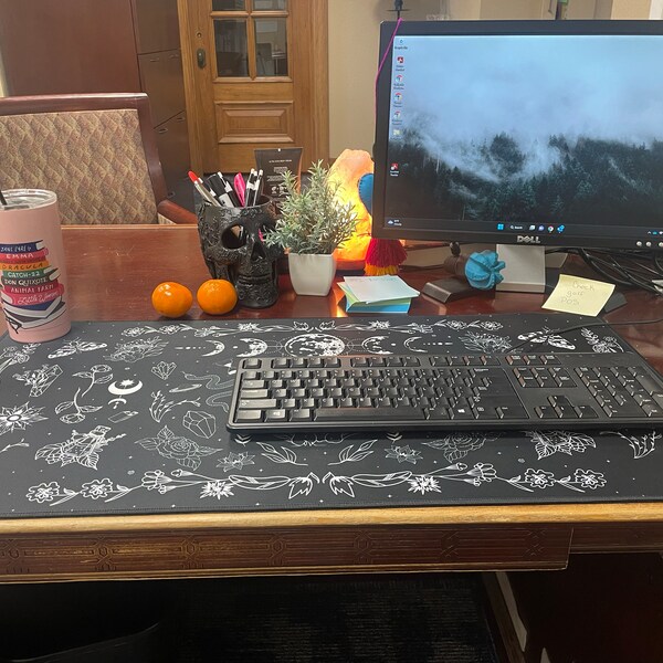 Occult Mousepad, Goth Desk Mat, Goth Office Decor, Halloween Desk Decor ...