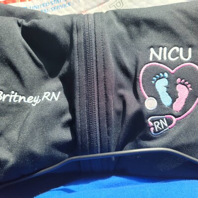 NICU Nurse Jacket Labor and Delivery Jacket RN Zip - Etsy