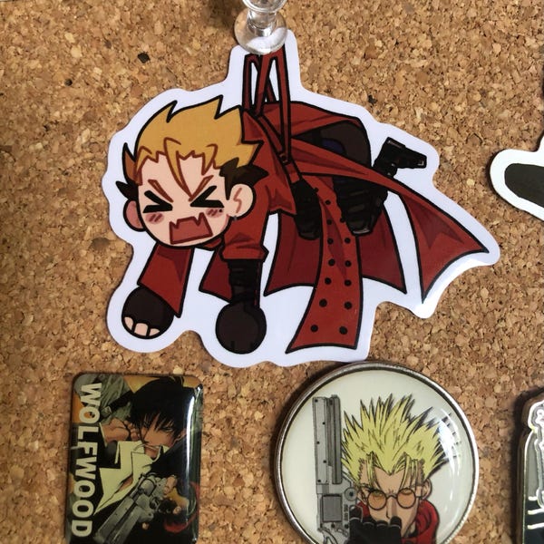 Hanging Vash Sticker ; Trigun Stampede / Trigun Maximum Inspired Vinyl ...