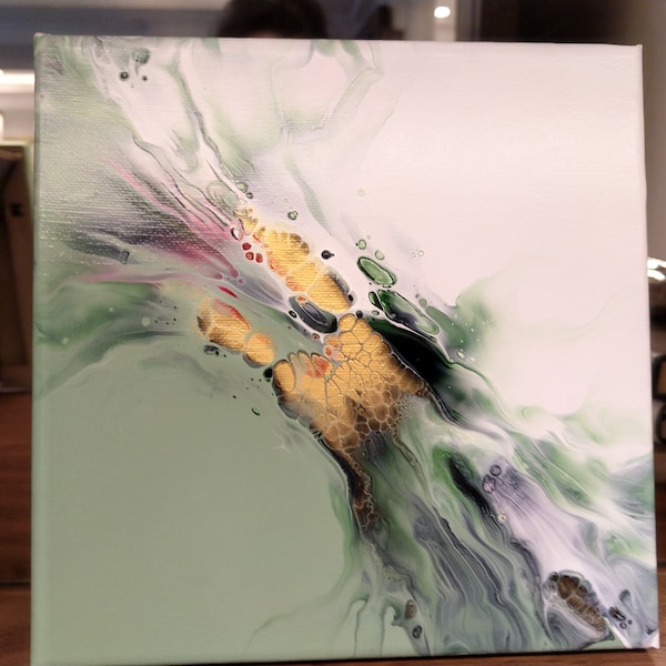 Acrylic Abstract Dutch Pour Painting 6x6in - Etsy