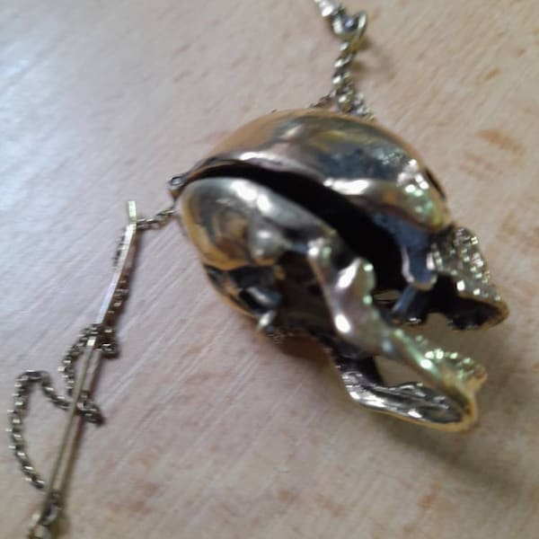 WW1 German Soldier Military Skull Skeleton Brass Match Safe Case Vesta ...