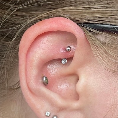 Daith Earring Daith Piercing 16g Rook Earring Rook Piercing Eyebrow ...