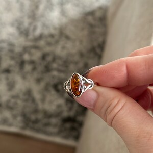 Honey Natural Baltic Amber Ring Natural Amber Jewelry - Etsy