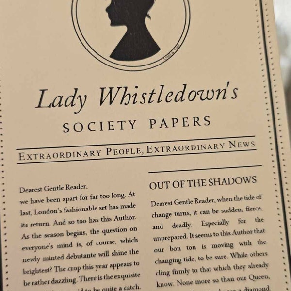 Colin/pen Lady Whistledown's Society Papers DIGITAL Bridgerton Polin - Etsy