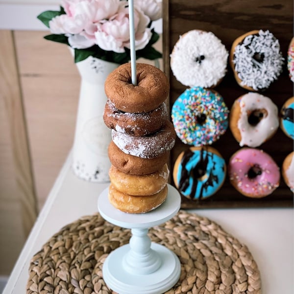QTY 1- Handmade Donut Stands, Wedding Donut Stands, Donut Holder, Baby ...